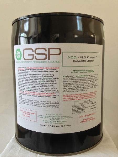 GSP NZD ISO Flush 5 Gallon (Part A-ISO Only) 02-W359585-5 - Spray Foam ...