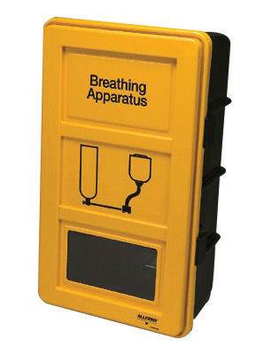 Allegro 20" X 13" X 32 1/2" Yellow ABS Standard Wall Mount Storage Case ...