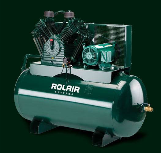 Rolair 10HP Single or 3 Phase Constant Run Electric Air Compressor w/60 ...