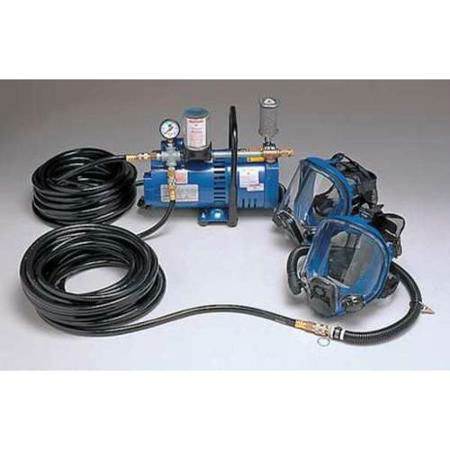 Allegro 9210-02 Two Worker Full Mask System with 200' Hose, 2 Full Face ...