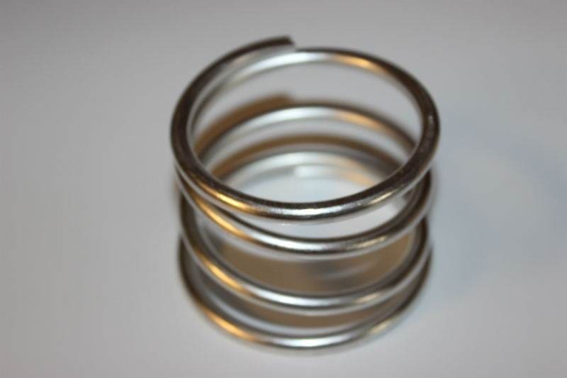 IPM Compression spring, music wire, 2.63"OD x 2"H x .208" dia. 500026 ...
