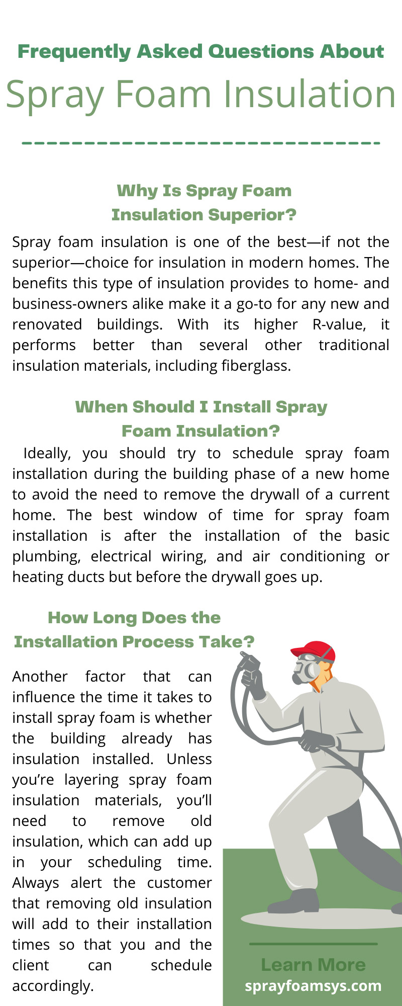 Frequently Asked Questions About Spray Foam Insulation Frequently Asked Questions About Spray Foam Insulation