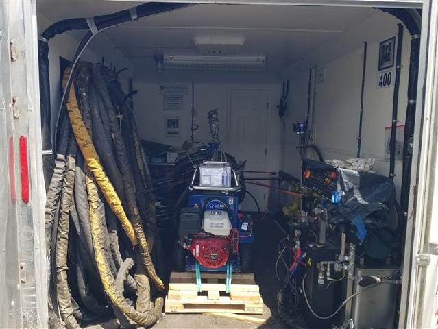 USED 2018 ProPAK 400 28' Gooseneck Spray Foam Rig and Coatings Sprayer ...