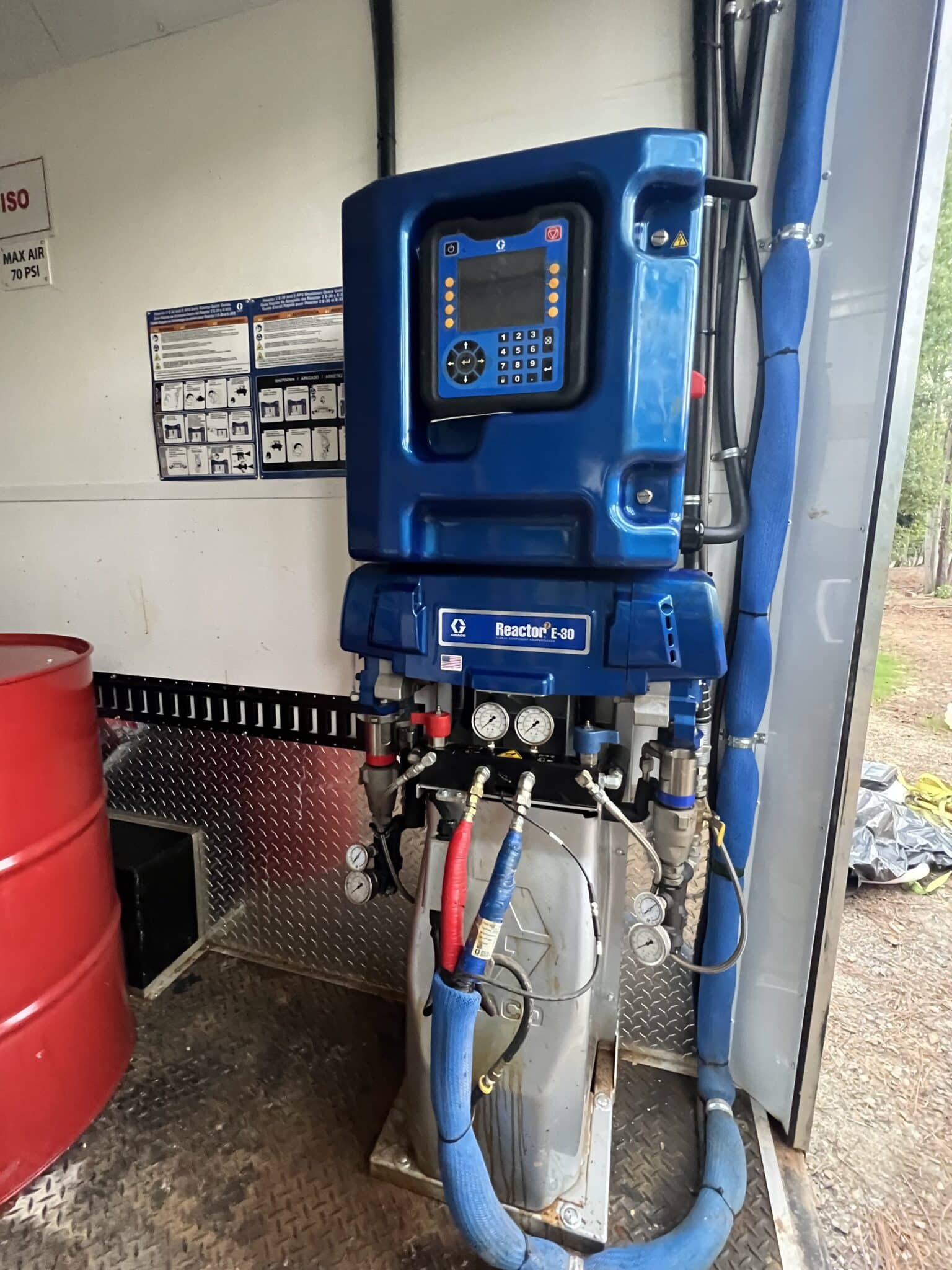 Used 2021 20' E-30 Spray Foam Rig - E-30, 150' Heated Hose, Fusion PC ...