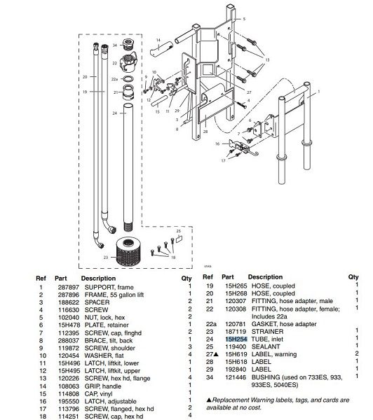 Graco 15H254 TUBE INLET - Spray Foam Systems